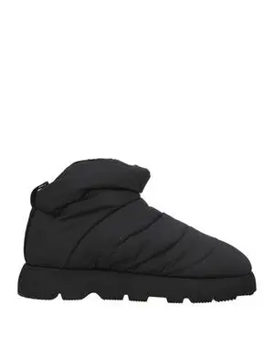 PIUMESTUDIO Padded Textile Fibers Ankle Boots - Black