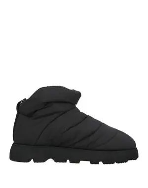 PIUMESTUDIO Padded Textile Fibers Ankle Boots - Black
