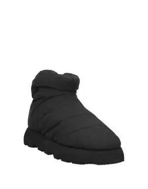 PIUMESTUDIO Padded Textile Fibers Ankle Boots - Black