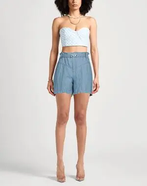 Isabel Marant Étoile Denim Shorts In Cotton And Linen