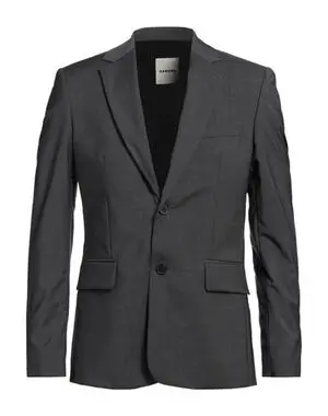 Sandro Blazer Charcoal Size Virgin Wool - Grey