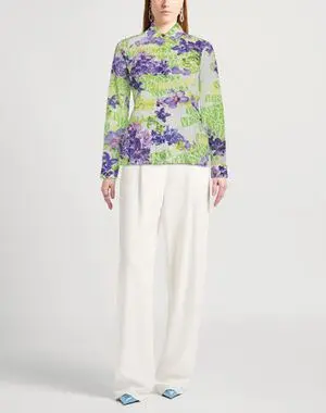 Versace Floral-print Crepe Shirt