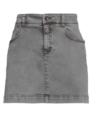 Grey Denim Skirts