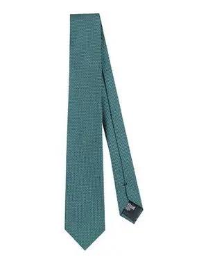 Giorgio Armani Silk Polka-Dot Necktie Green