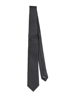 Giorgio Armani Silk Polka-dot Necktie - Grey