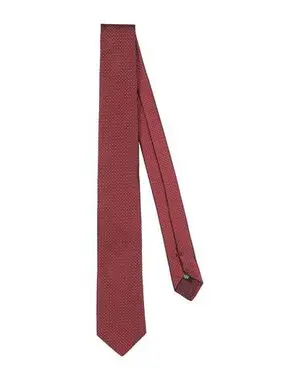 Giorgio Armani Silk Polka-Dot Necktie Red