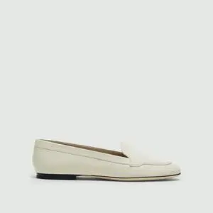 Theory Leather Slipper - Cream
