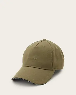 ALLSAINTS AllSaints Felix Embroidered Baseball Cap Khaki Brown