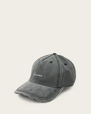 ALLSAINTS AllSaints Felix Embroidered Baseball Cap Washed Black