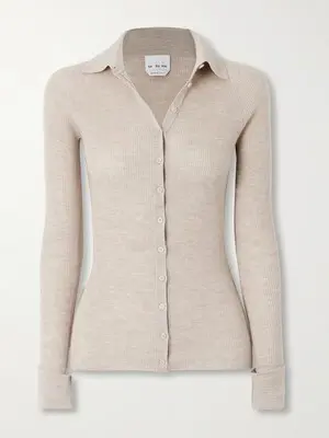 Sasuphi Ribbed Cashmere And Silk-blend Cardigan