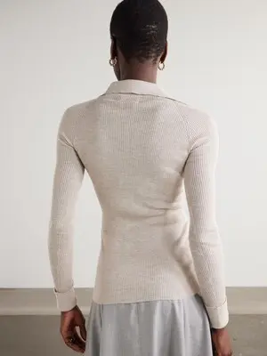 Sasuphi Ribbed Cashmere And Silk-blend Cardigan