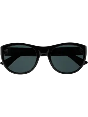 Saint Laurent Black Round Frame Sunglasses