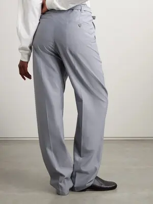 LEMAIRE Belted Woven Straight-leg Trousers