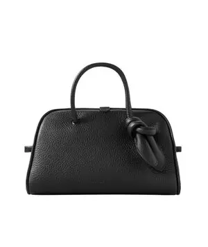 Jacquemus The Turismo Small Textured-leather Tote - Black