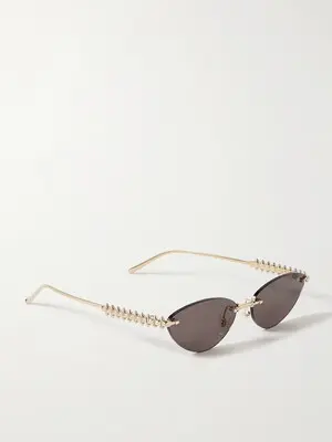 Cartier Clash De Rimless Cat-eye Sunglasses