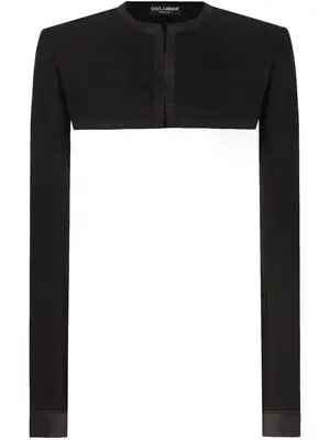 Dolce & Gabbana Cropped Jacket - Black