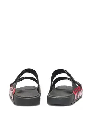 Hugo Logo-print Slides - Black