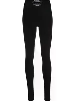 Stella McCartney Logo-print Ribbed Leggings