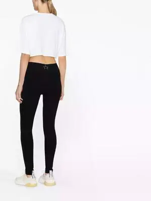 Stella McCartney Logo-print Ribbed Leggings