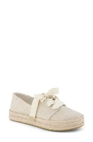 Toms Carolina Lace-up Espadrille Sneaker - Gold