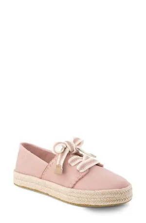 Toms Carolina Lace-up Espadrille Sneaker - Medium Pink