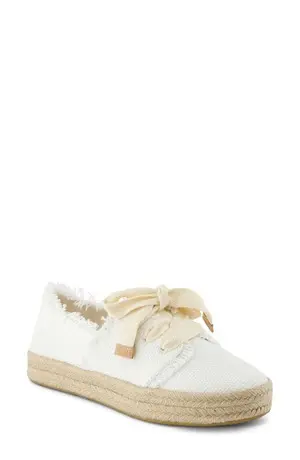 Toms Carolina Lace-up Espadrille Sneaker - White