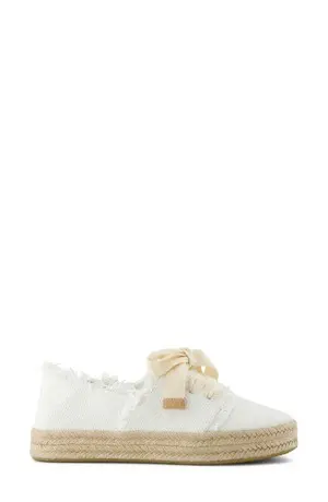Toms Carolina Lace-up Espadrille Sneaker - White