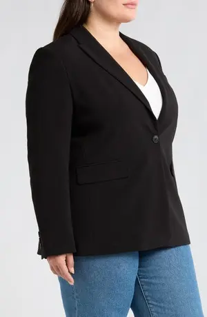 Nordstrom Ingrid Classic Fit Blazer - Black