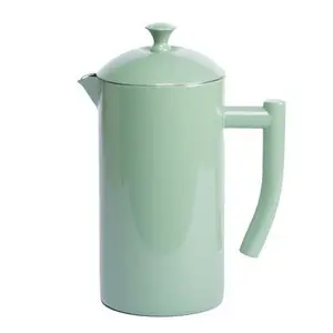 FRIELING Double-walled Stainless Steel French Press Coffee Maker - Dilly Bean Green