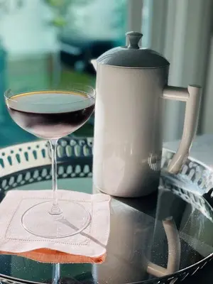 FRIELING Double-walled Stainless Steel French Press Coffee Maker - Navy