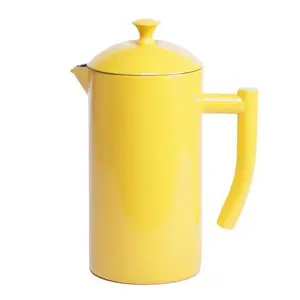 FRIELING Double-walled Stainless Steel French Press Coffee Maker - Sunshine Yellow