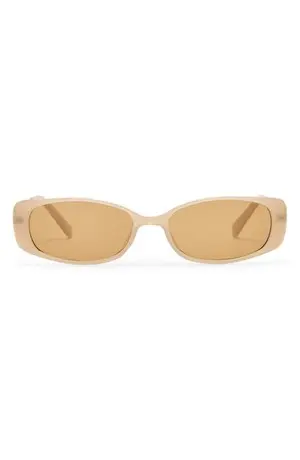 Le Specs Le Specs Lil' Starlight 54mm Rectangle Sunglasses Oatmeal/tan Tint