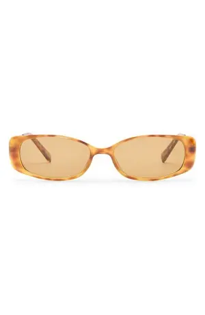 Le Specs Lil' Starlight 54mm Rectangle Sunglasses - Vintage Tort/latte Tint