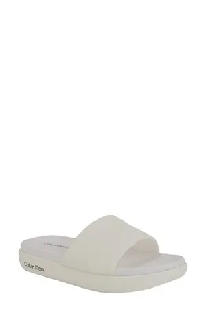 Calvin Klein Peari Slide Sandal - White