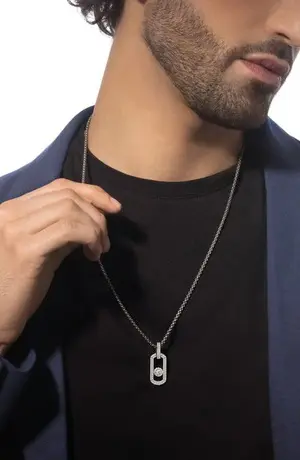 Messika So Move Pavé Diamond Pendant Necklace