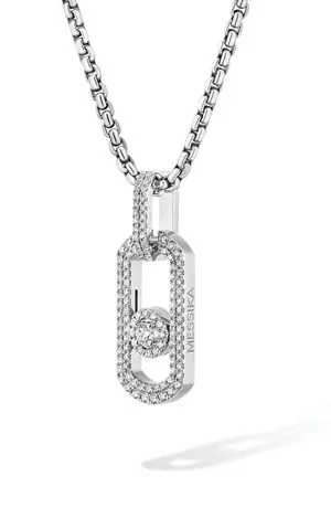 Messika So Move Pavé Diamond Pendant Necklace