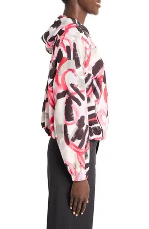 NIC+ZOE Graffiti Print Windbreaker