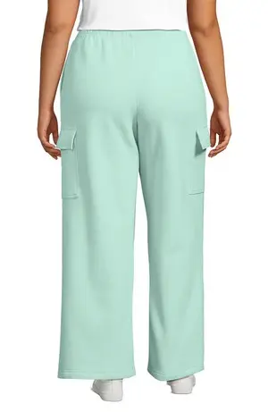 LANDS' END High Rise Wide Leg Cargo Pants