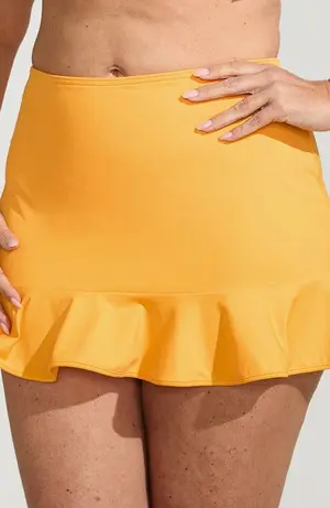 LANDS' END Mini Swim Skirt - Sweet Mango