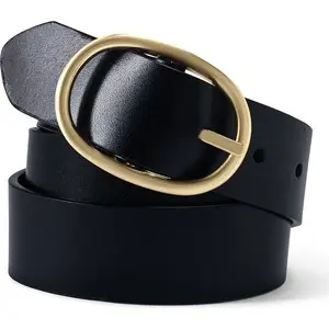 LANDS' END Reversible Leather Belt - Black/dark Brown