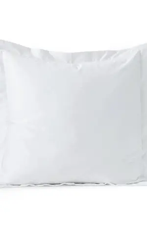 LANDS' END 400 Thread Count Premium Supima Cotton No Iron Sateen Embroidered Pillow Sham