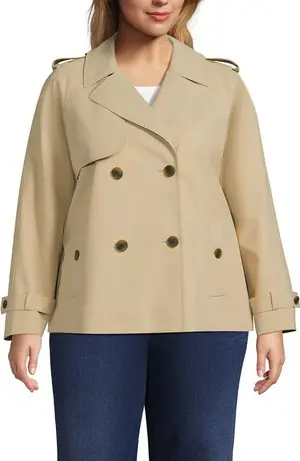 Lands' End Double Breasted Coats For Women