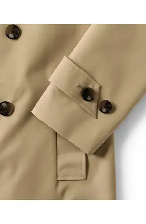 LANDS' END Waterproof Modern Trench Coat