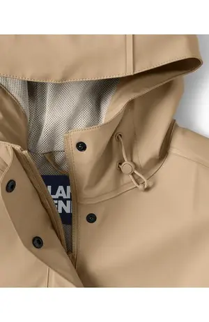 LANDS' END Waterproof Rain Slicker Jacket - Desert Tan