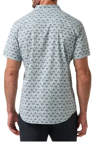 Travis Mathew Clockwise Short Sleeve Button-up Shirt