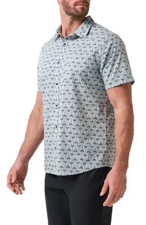 Travis Mathew Clockwise Short Sleeve Button-up Shirt
