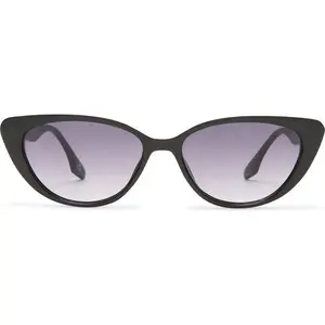 AIRE Amalthea 55mm Cat Eye Sunglasses - Black/warm Smoke Grad