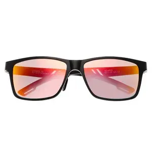 BREED Pyxis Titanium Polarized Sunglasses - Black/red-yellow