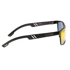 BREED Pyxis Titanium Polarized Sunglasses - Black/red-yellow