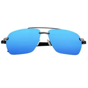 SIMPLIFY Lennox Sunglasses - Gunmetal/blue